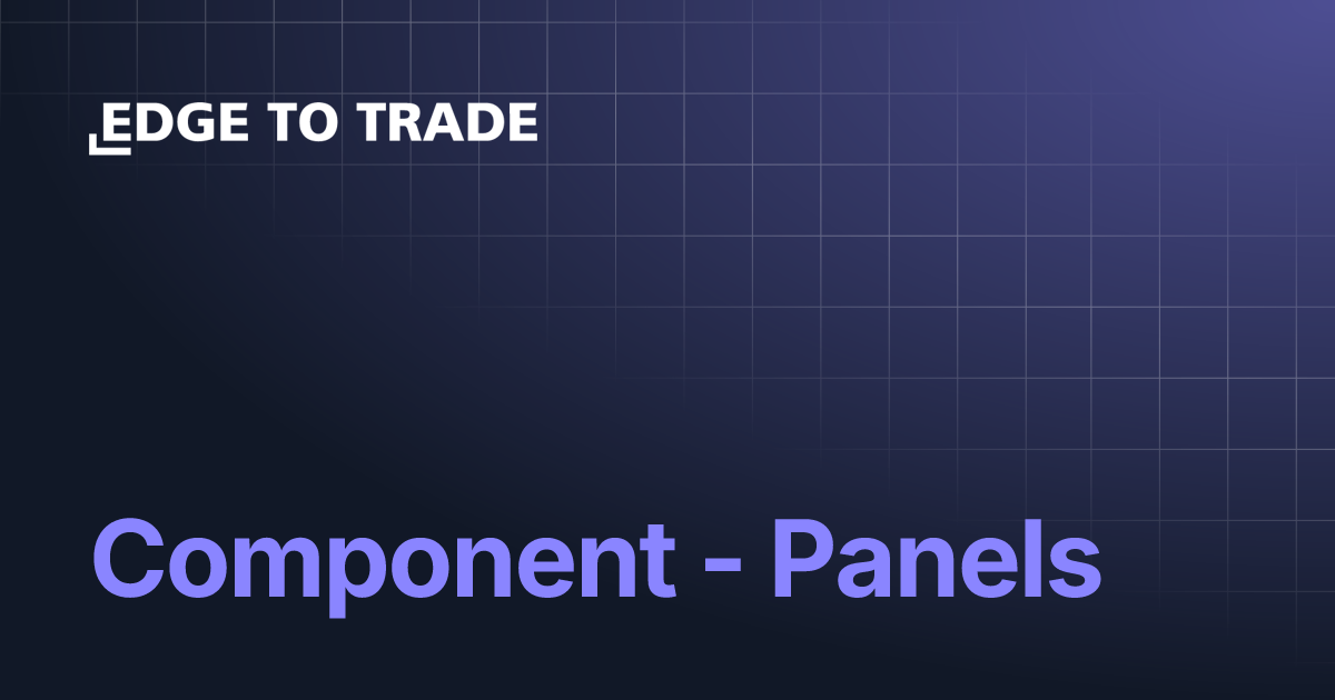 Component - Panels | Product Docs
