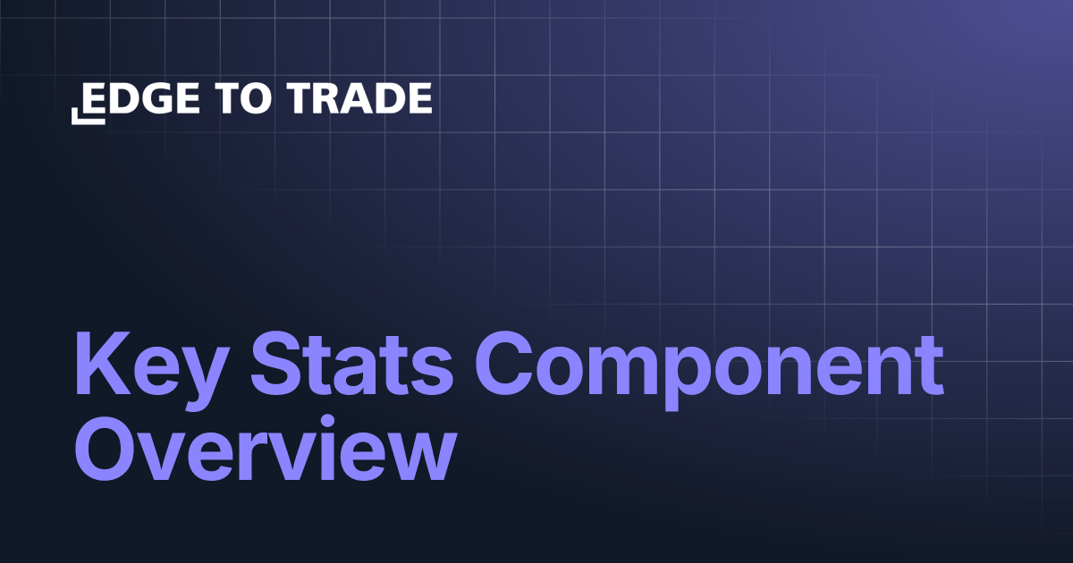 Key Stats Component Overview | Product Docs