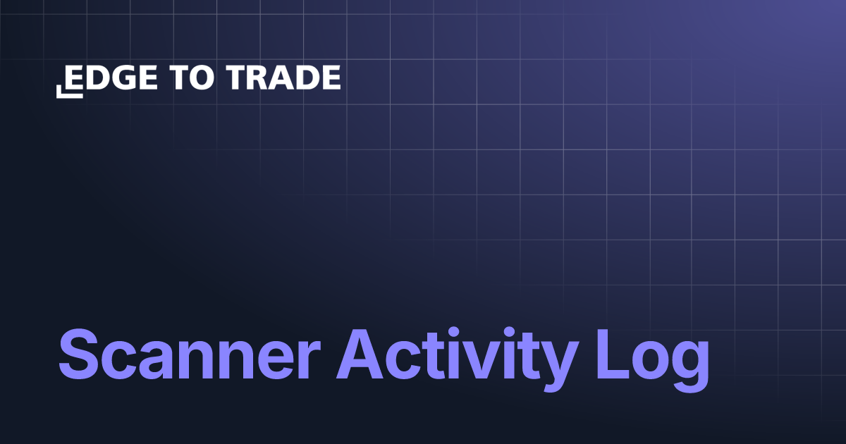 Scanner Activity Log | Product Docs